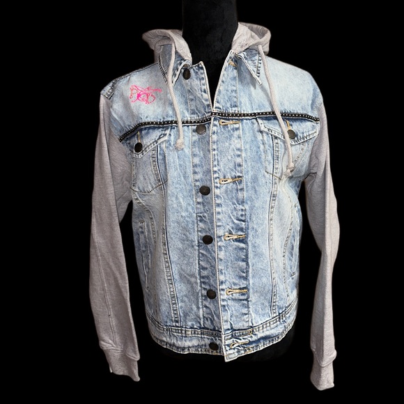 Pamynthia Designs | Jackets & Coats | Flamingo Embellished Hooded ...